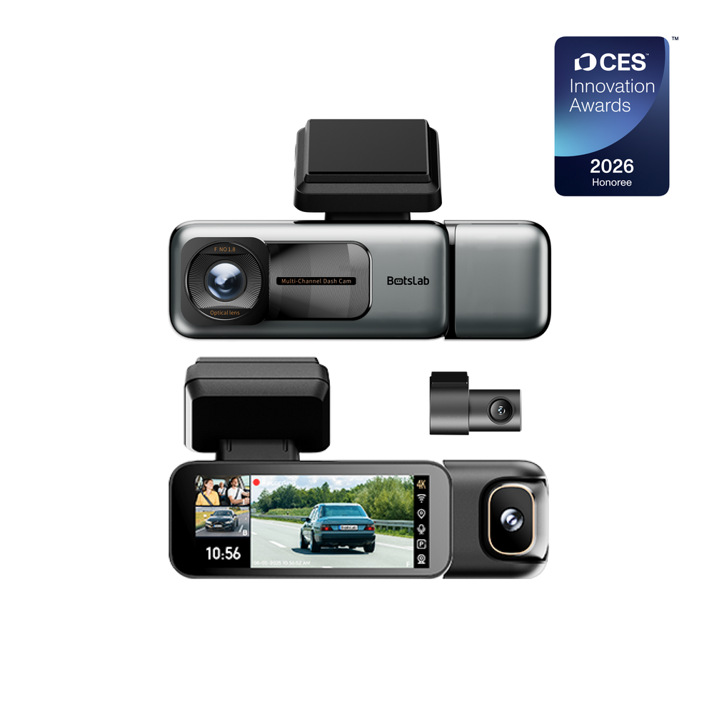 G980H 3-Camera Dash Cam Bundle: CPL Filter & Type-C Hardwire Kit – Botslab