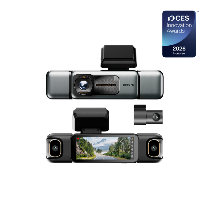 Dash Cam Hardwire Kit | Dash Cam Front and Rear | Botslab G980H 4 Cams